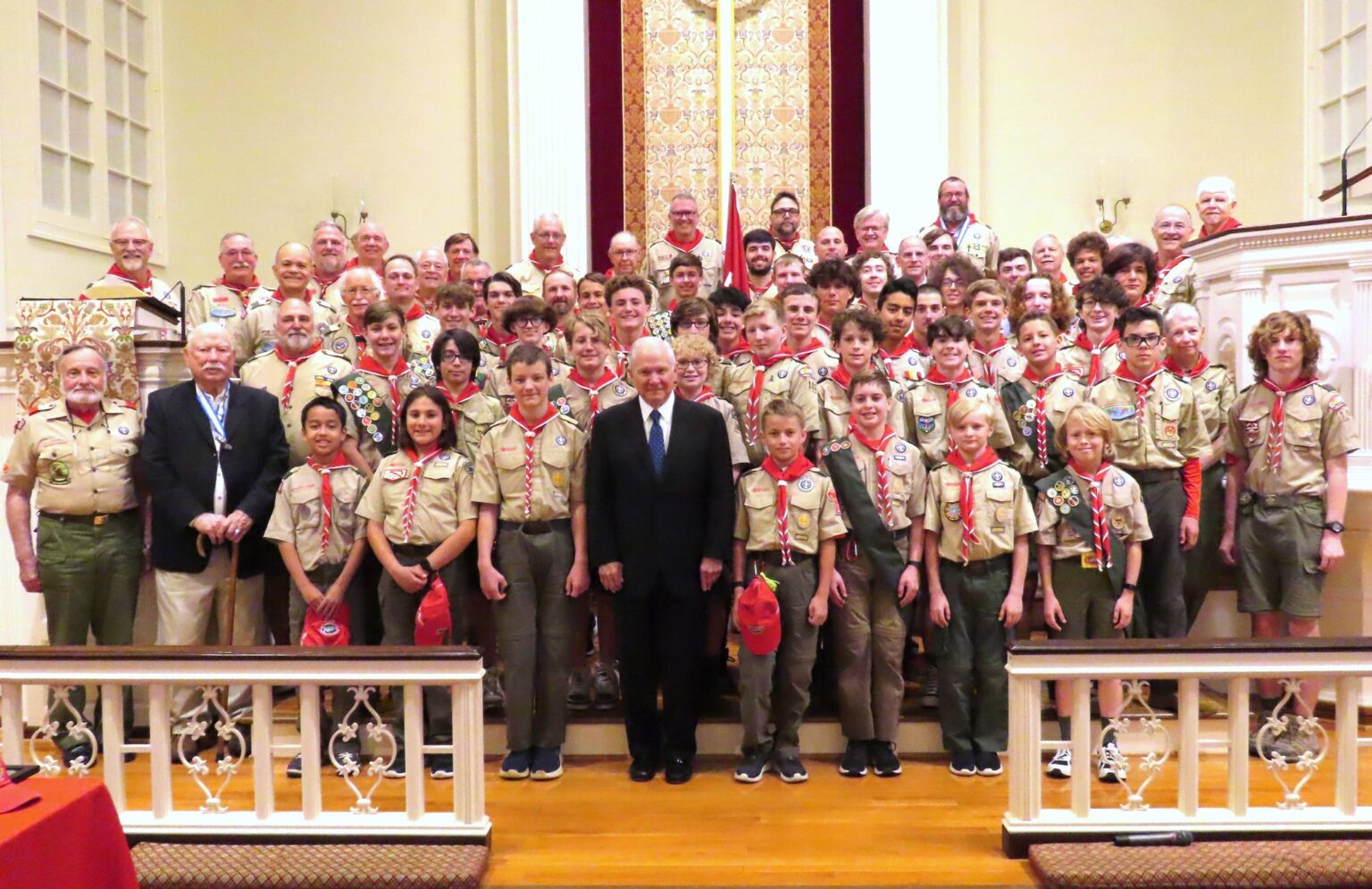 Dr. Robert Gates visits Troop 103 – Boy Scout Troop 103 — Williamsburg, VA